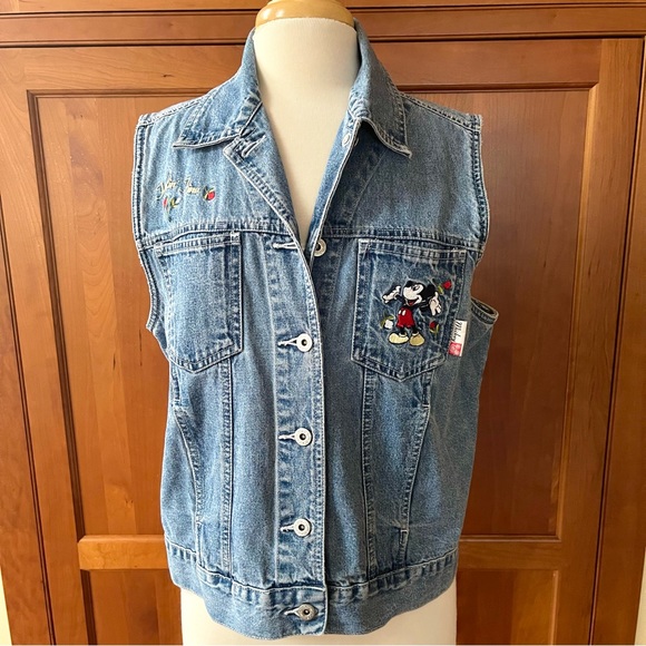 Disney | Jackets & Coats | Vintage Disney Mickey Unlimited Embroidered ...